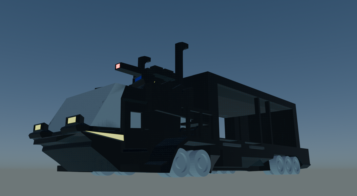 3d Futuristic truck model